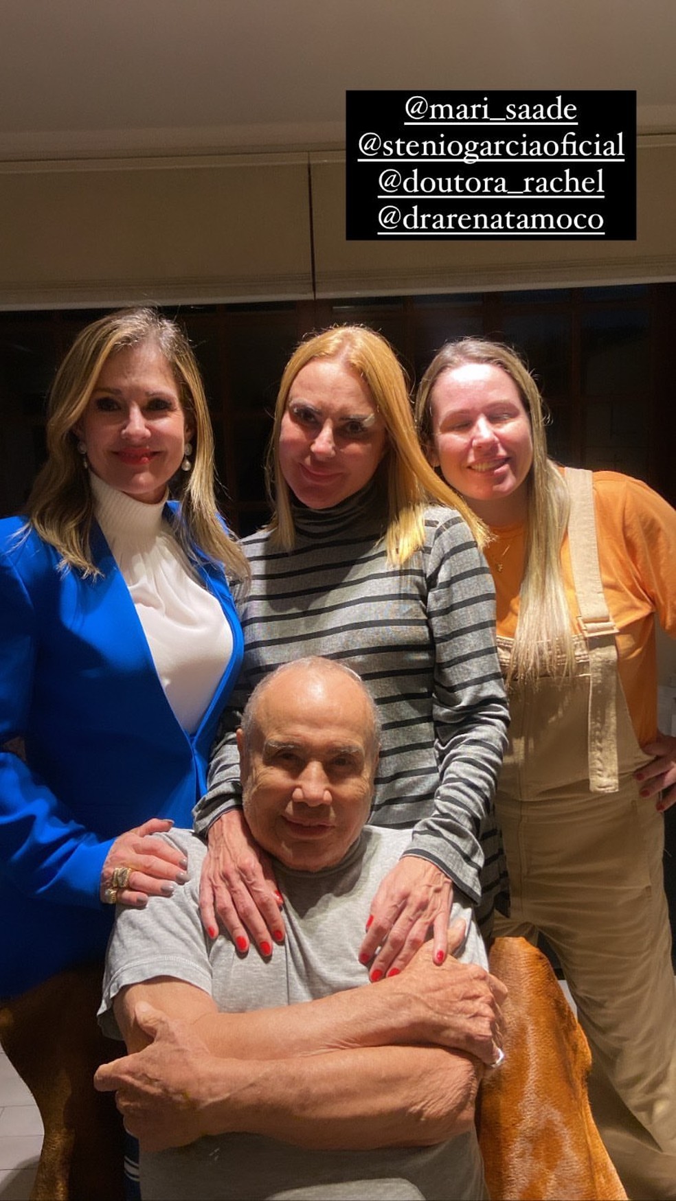 Stênio Garcia apareceu em vídeo publicado por sua assessora, Claudia ...