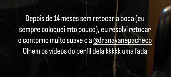 Maria Lina faz laser, retoca boca e trata alopecia em clínica: 'Sou ...