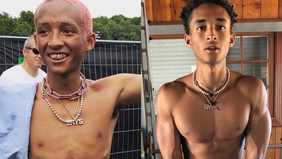 Filho de Will Smith mostra sua evolução física em fotos antes e depois