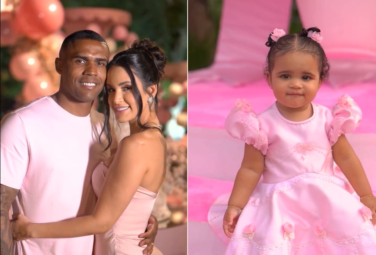 Nathália Felix e Douglas Costa celebram 1 ano da filha com festa ...
