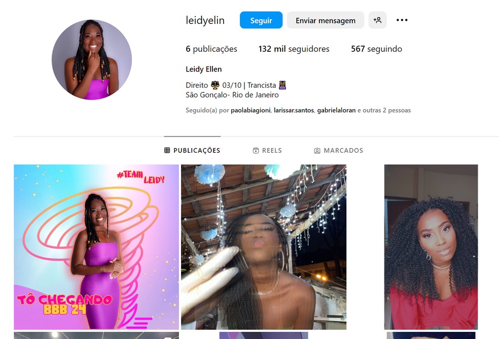 Leidy Elin ganha mais de 100 mil seguidores em meia hora após anúncio de entrada para BBB 24