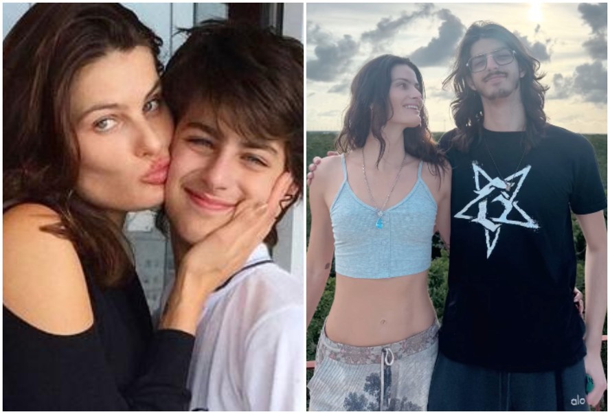 Que alto! Isabeli Fontana posa com o filho que tem com Henri Castelli