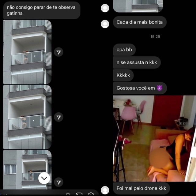 Stalker Persegue Musa Do Onlyfans Com Drone Medo Dentro Da Minha Própria Casa