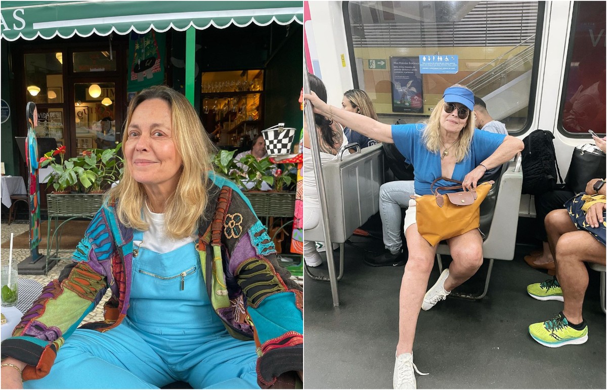 Aos 71 anos, Maria Zilda anda de metrô pela primeira vez no Rio