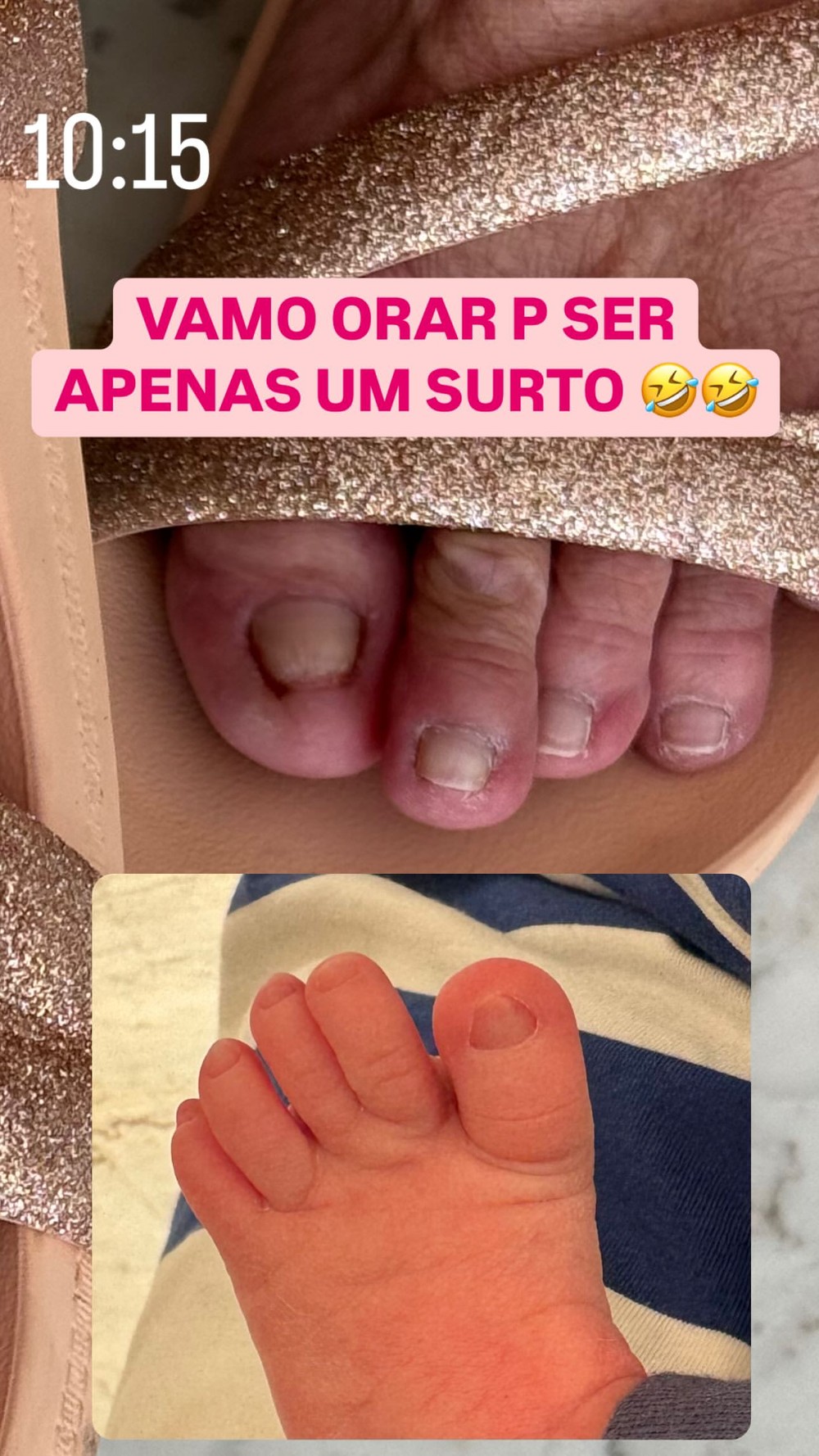 Virginia Fonseca se 'choca' ao notar semelhança entre os pés de José ...