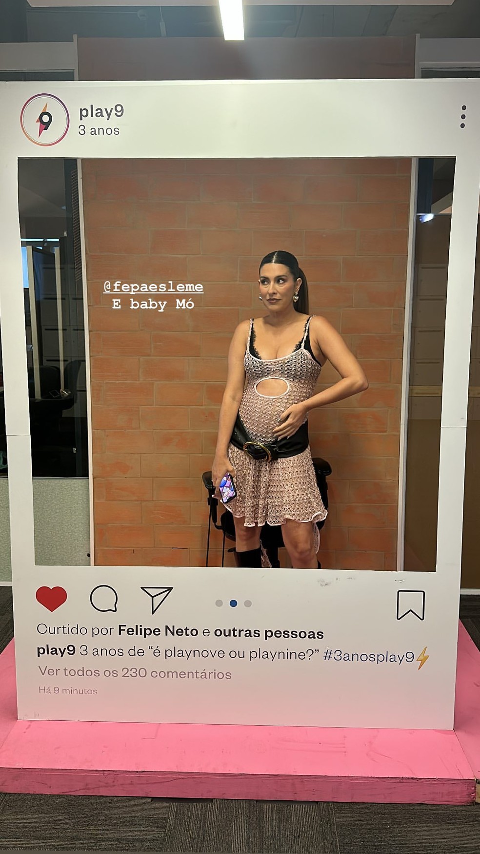 Grávida, Fernanda Paes Leme deixa barriguinha em evidência com look ...