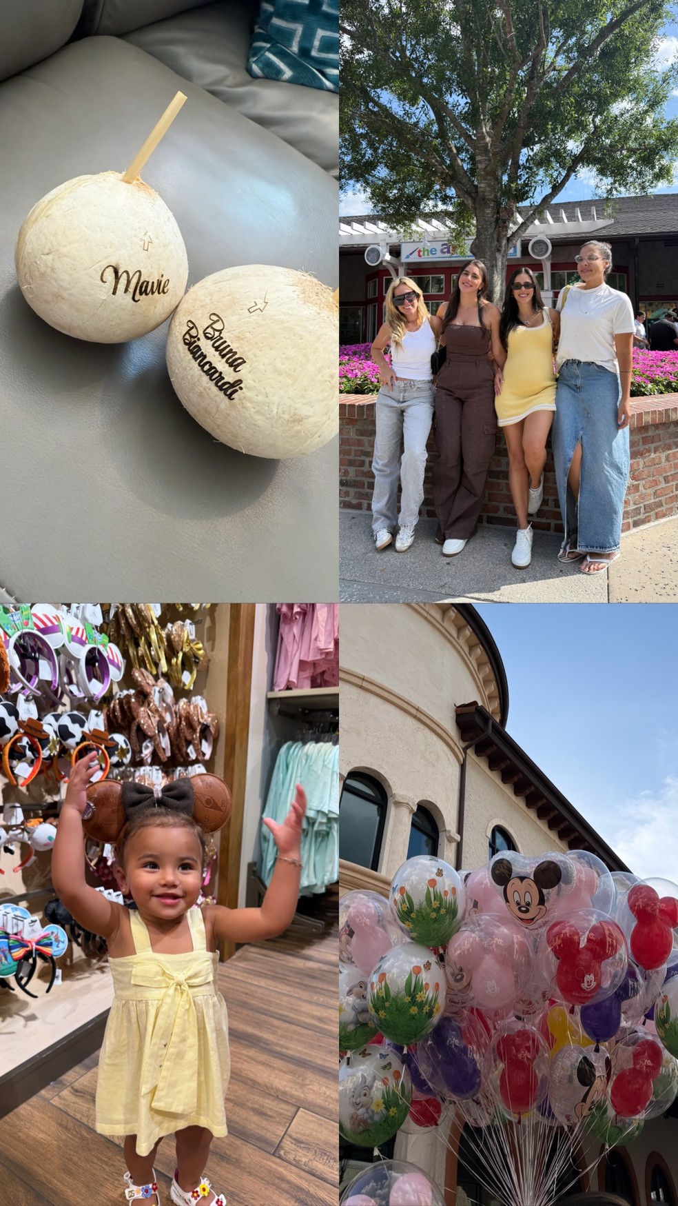 Bruna Biancardi curte dia com irmã de Neymar e combina look com Mavie