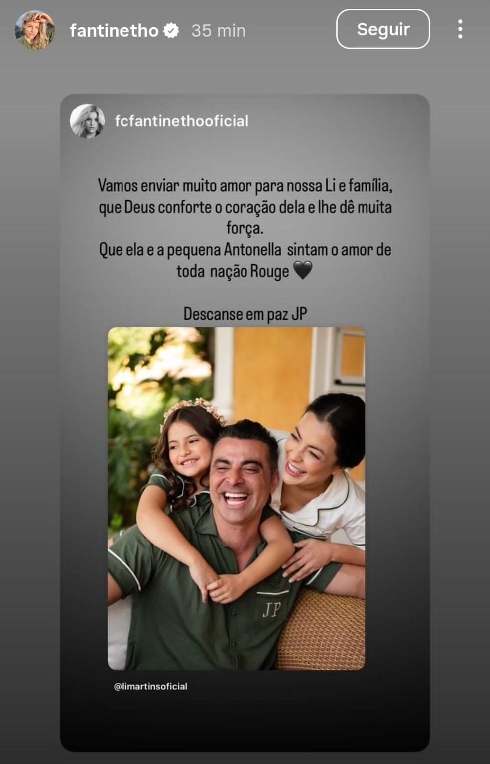 Ex-Rouge se manifestam após morte de JP Mantovani: 'Vamos cuidar delas'