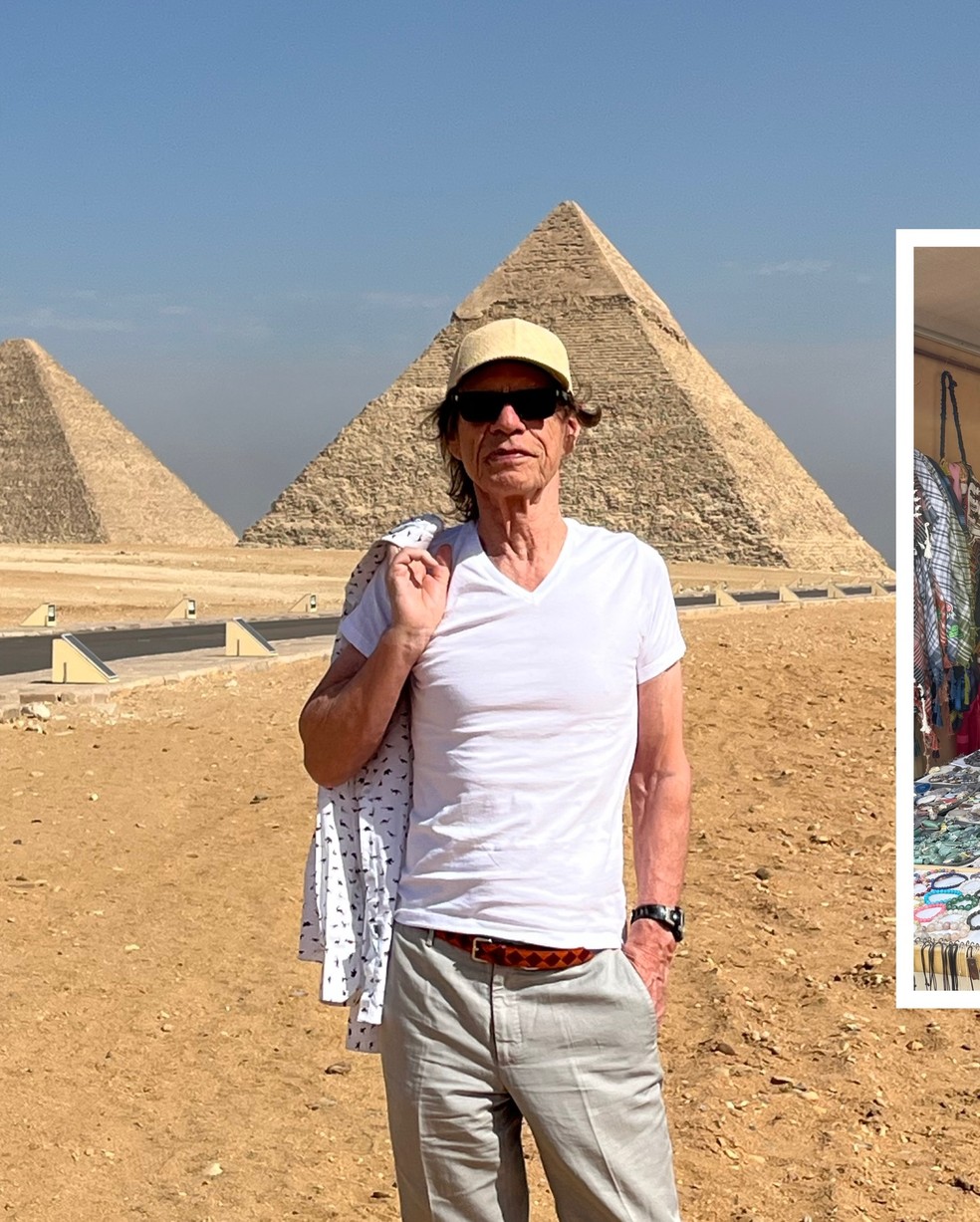 Mick Jagger abre álbum de fotos no Egito e ganha comentário engraçado ...