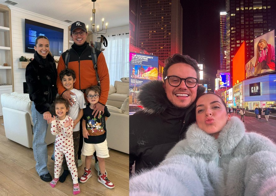 Deive Leonardo estreia casa em Orlando em família e 'escapa' para ...