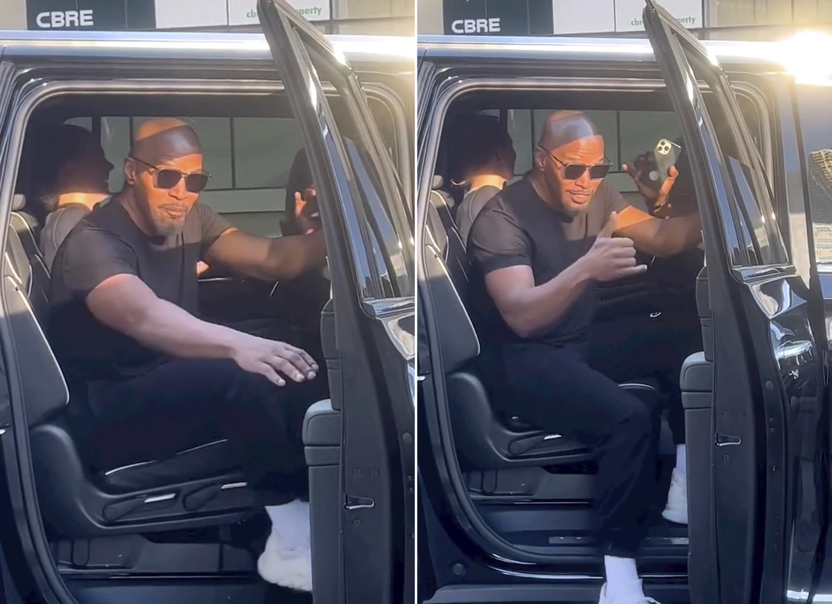Jamie Foxx é visto novamente em Chicago, e ajuda mulher com bolsa perdida