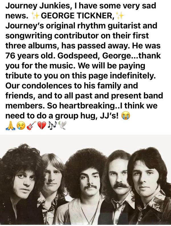 Morre guitarrista e fundador da banda Journey aos 76 anos