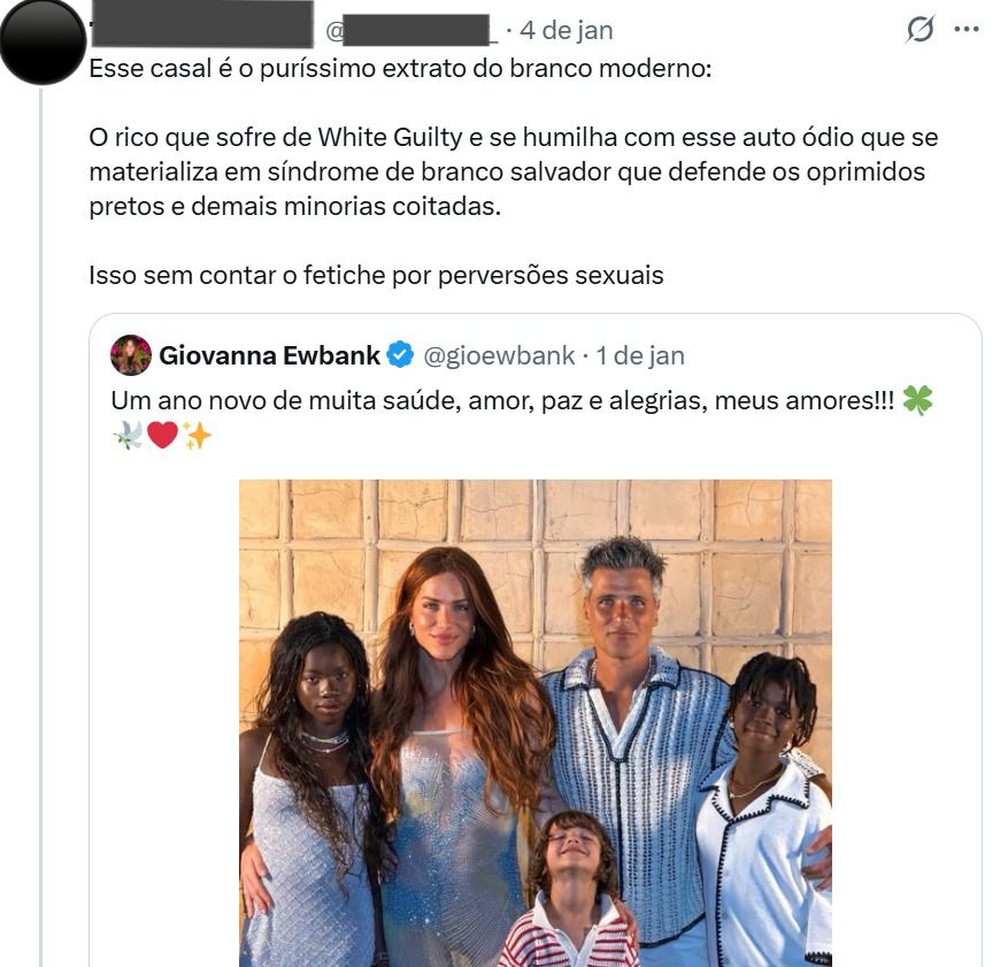 Giovanna Ewbank reage a comentário ofensivo envolvendo seus filhos e ...