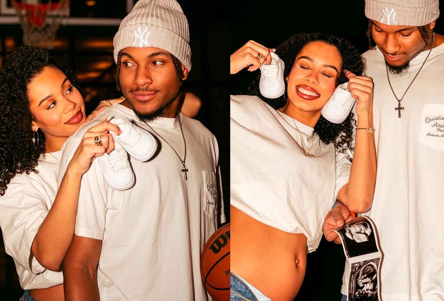 Brasileira ex-atleta do Flamengo anuncia gravidez com astro da NBA