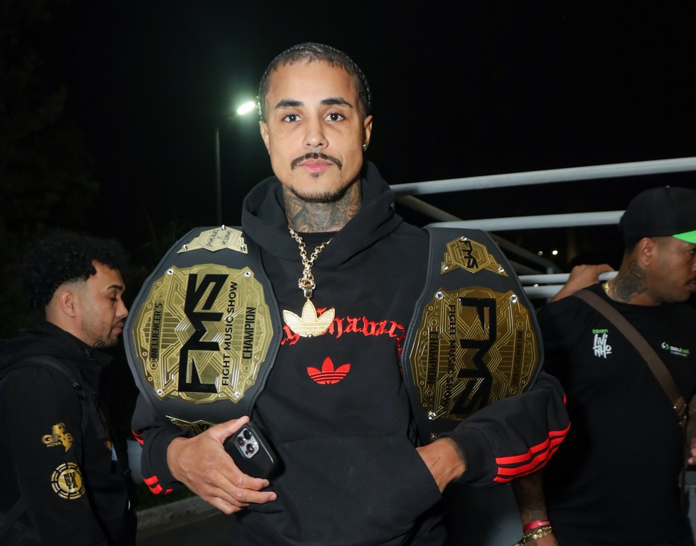 Famosos vão ao Fight Music Show 6 para confronto entre Duda Nagle e Popó Freitas; fotos