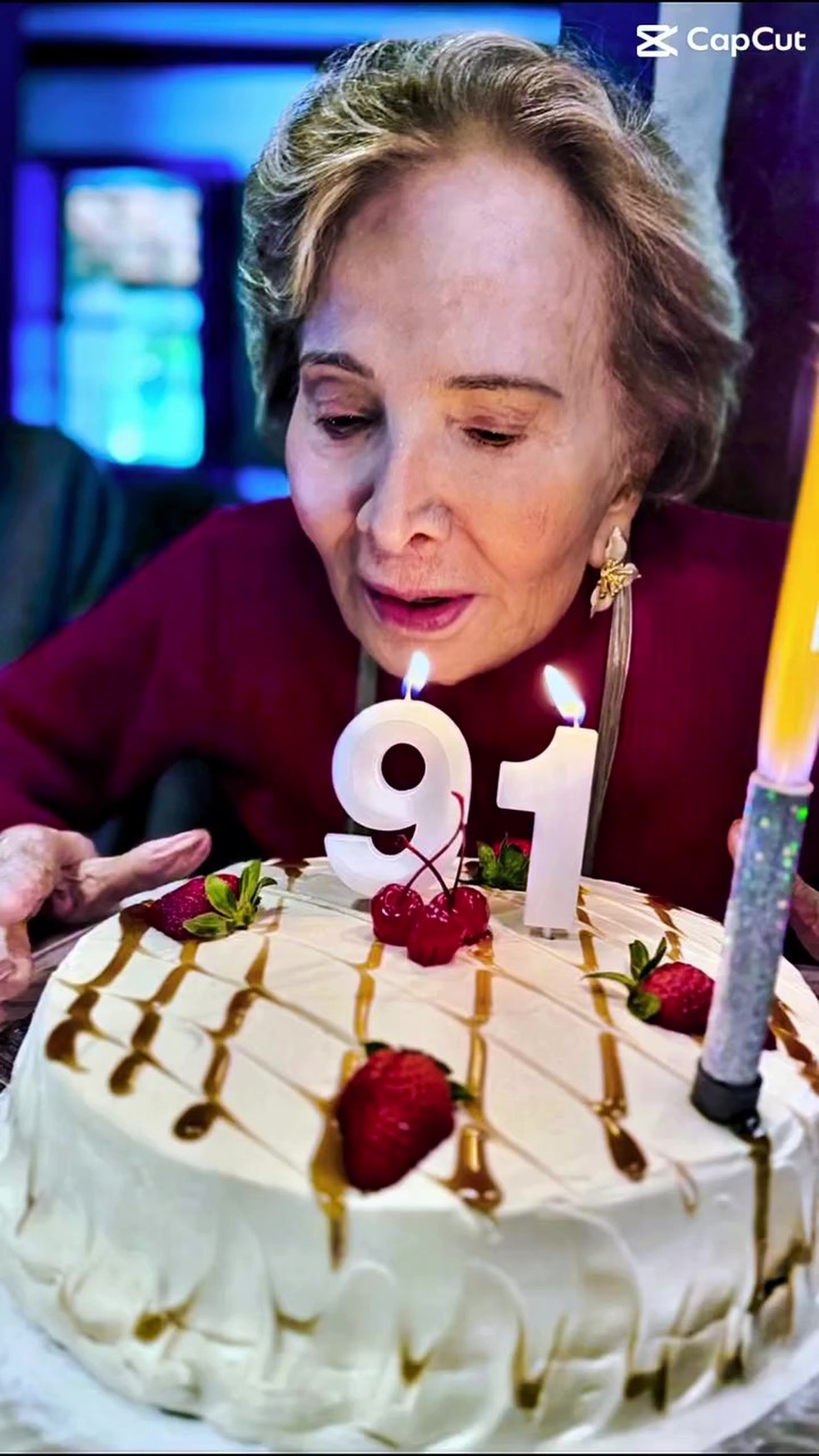 Glória Menezes completa 91 anos e ganha festa em família; vídeo