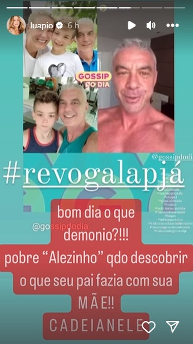 Luana Piovani se revolta com atitude de Alexandre Correa: 'Demônio'