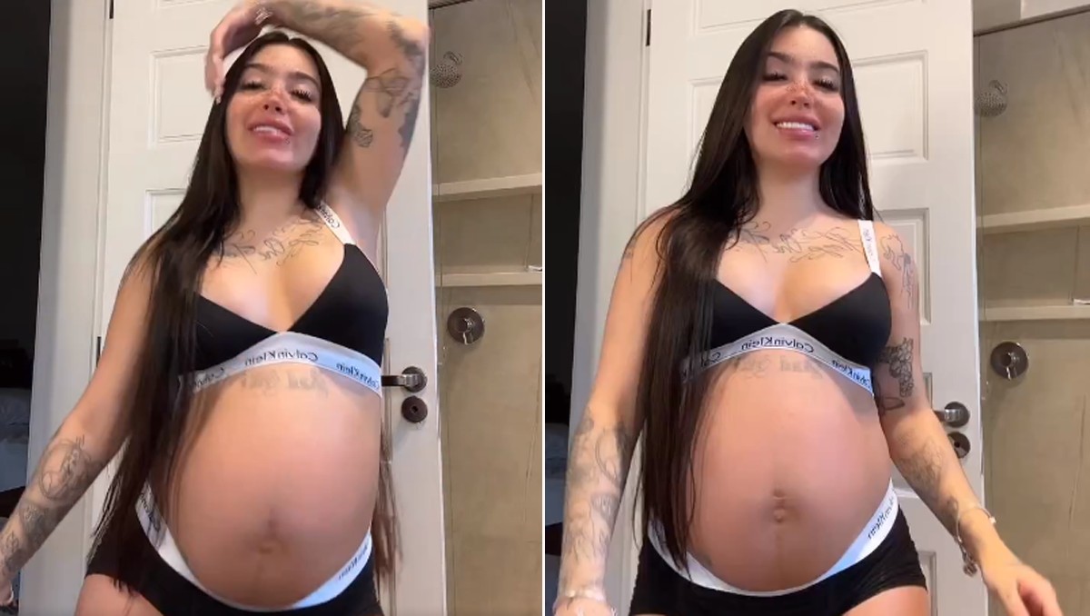 Grávida, MC Mirella mostra o barrigão em dancinha na web; vídeo