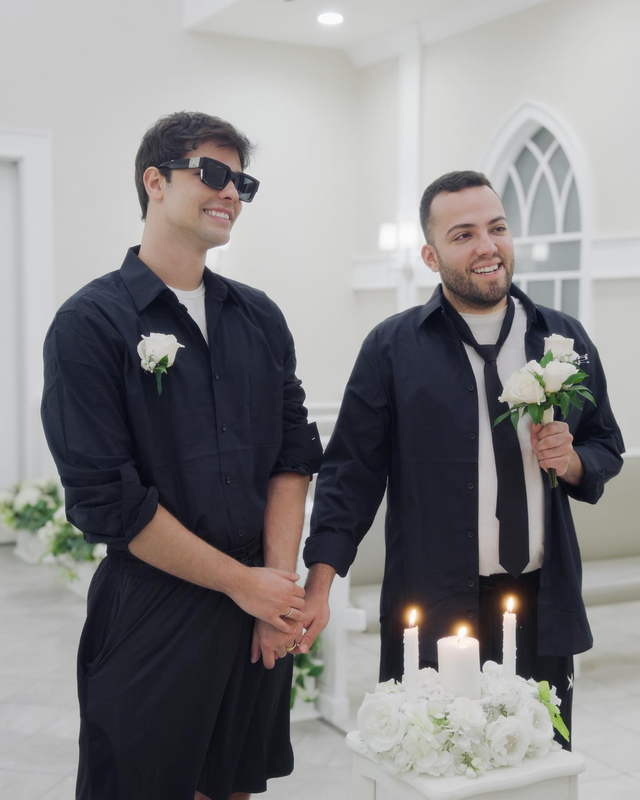 Lucas Rangel se casa em Las Vegas com Lucas Bley
