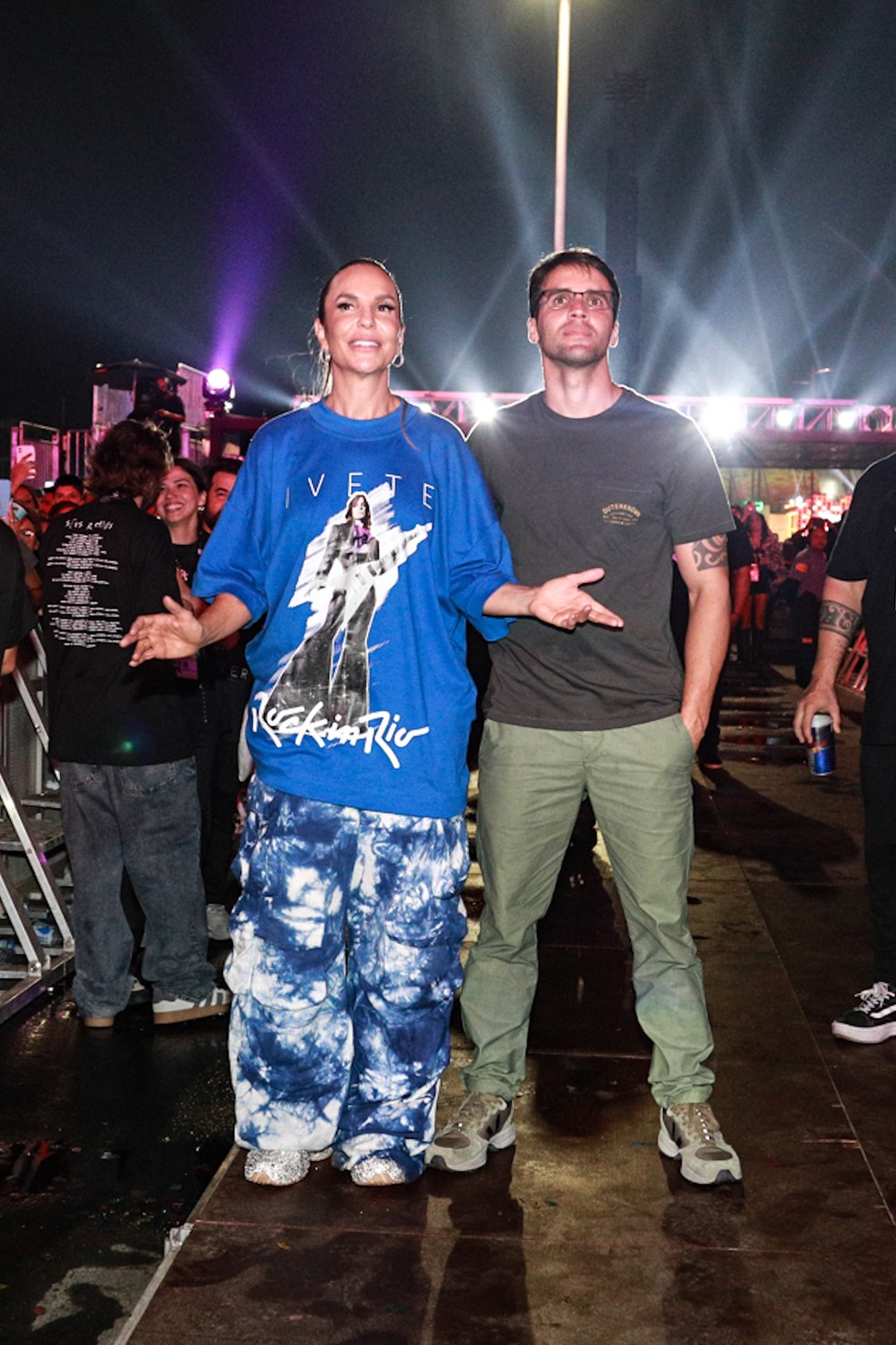 Após show, Ivete Sangalo curte o Rock in Rio agarradinha ao marido ...