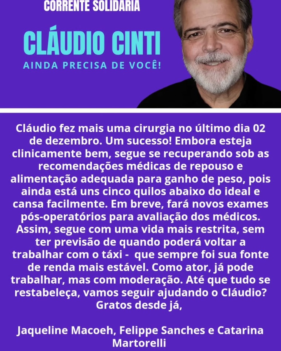 Ator de 'Zorra Total' e 'Fuzuê' pede ajuda financeira após cirurgia ...