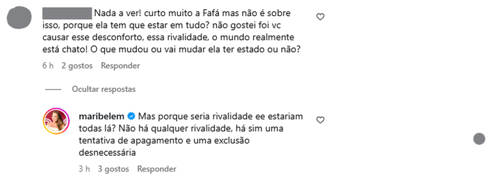 Filha de Fafá de Belém sobre ausência da mãe no Amazônia Live ...
