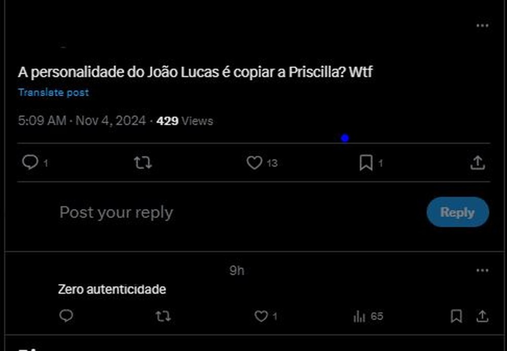 João Lucas e Sasha Meneghel deixam de seguir Priscilla após polêmica de plágio