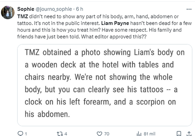 Liam Payne: Site é criticado por divulgar imagens do corpo do ex-One ...
