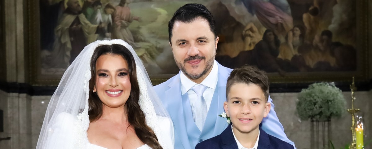 Mauricio Manieri e Izabelle Stein fazem nova cerimônia de casamento