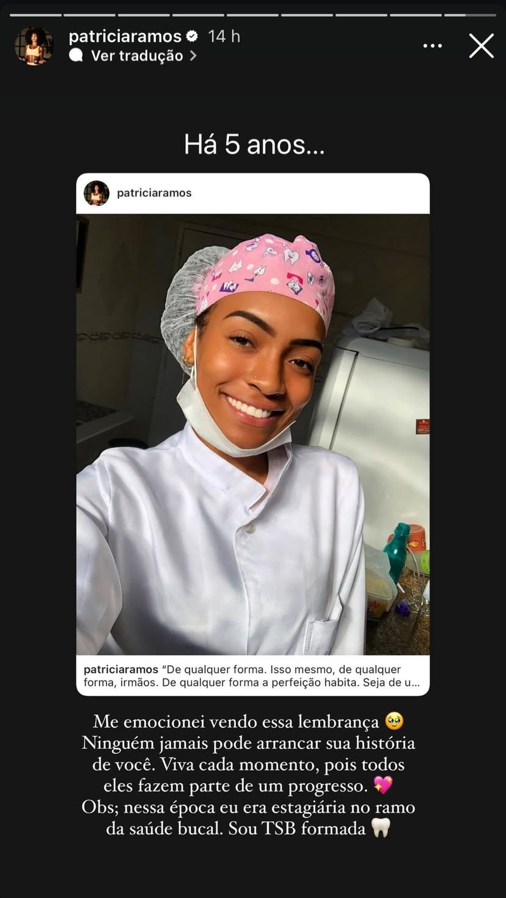 Irreconhecível! Patrícia Ramos impressiona ao mostrar trabalho antes da ...