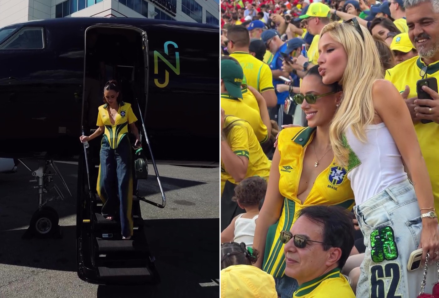 Bruna Biancardi chega de jatinho de R$ 250 milhões à estreia do Brasil ...
