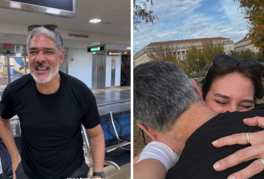 Natasha Dantas viaja aos EUA para encontrar William Bonner após seis dias longe: 'Não dava mais ...