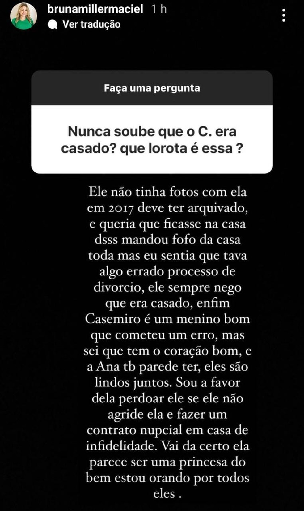 Modelo se solidariza com Sinttya Ramos e diz que também teve affair com ...