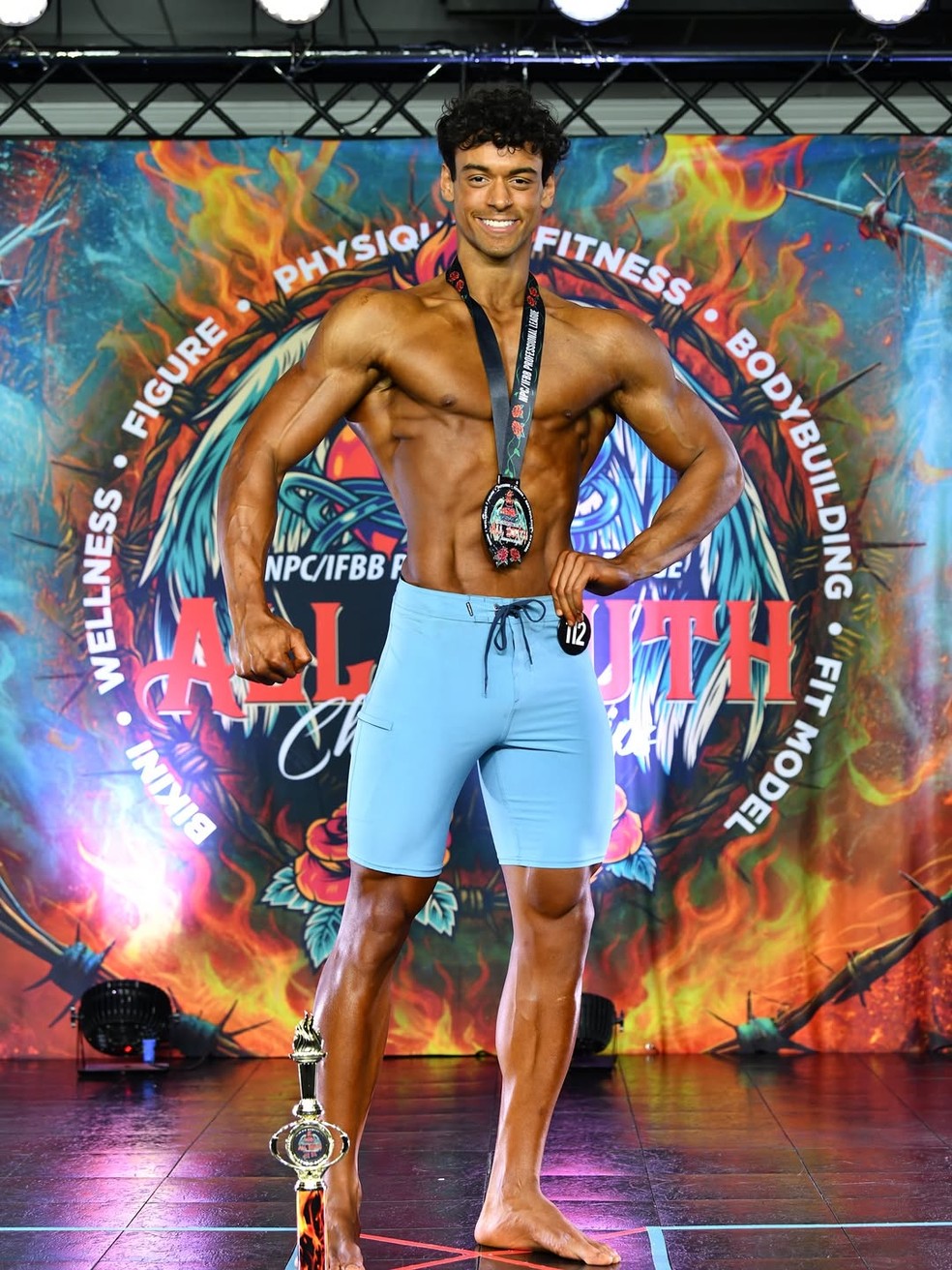 Victor Alexandre divulga fotos da competição de fisiculturismo em que ...