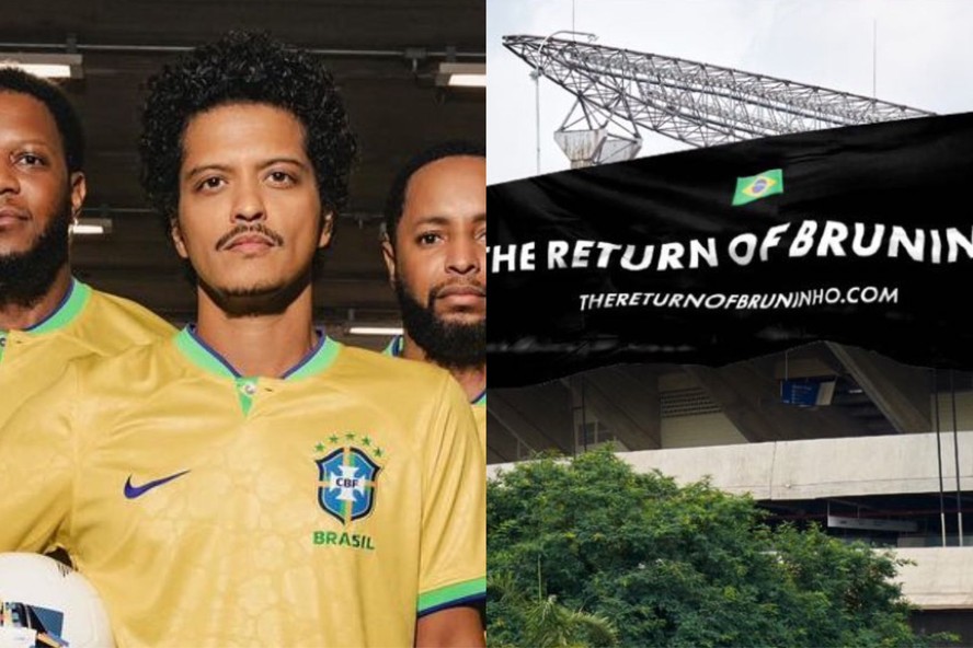 Bruno Mars compartilha anúncio de volta ao Brasil com link misterioso