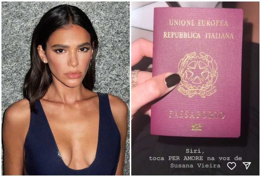 Dupla cidadania? Bruna Marquezine mostra passaporte italiano e brinca: 'Toca Per Amore'
