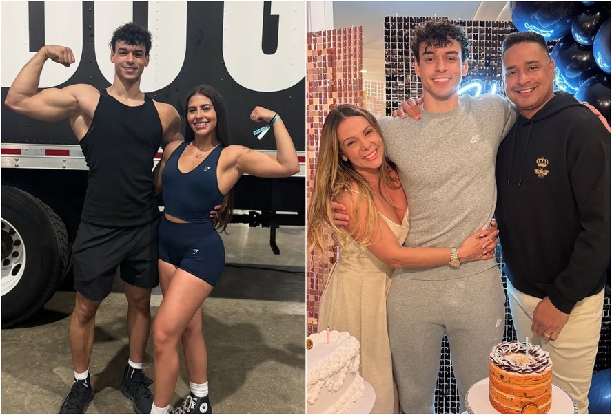 Carla Perez se derrete ao ver filho exibindo músculos com a namorada ...