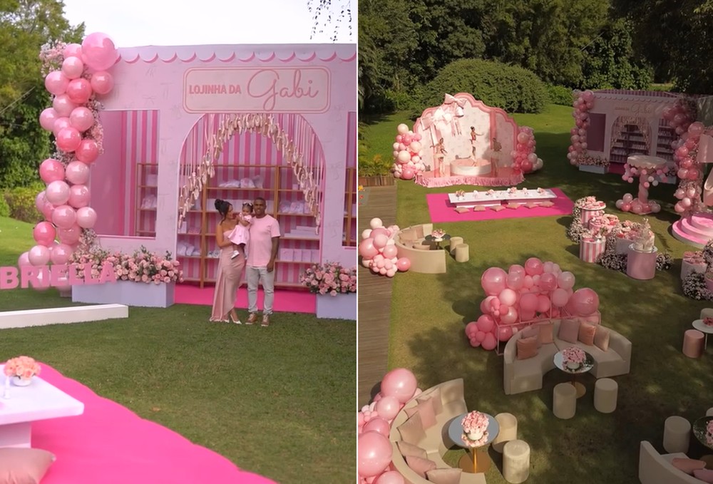 Nathália Felix e Douglas Costa celebram 1 ano da filha com festa ...