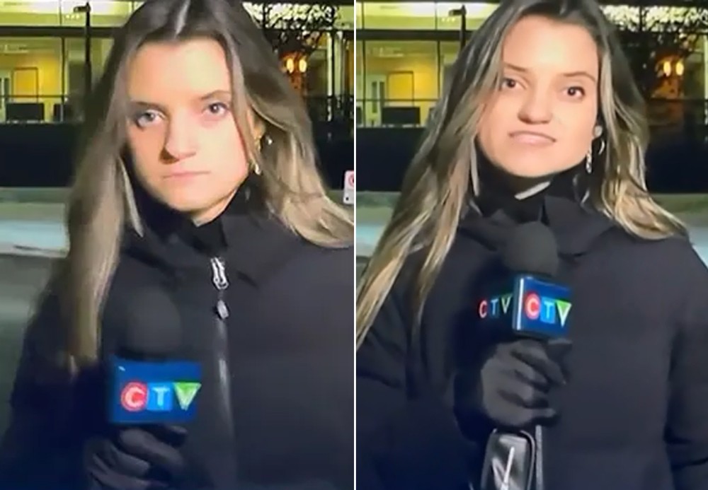 Repórter passa mal e perde equilíbrio em transmissão ao vivo; assista