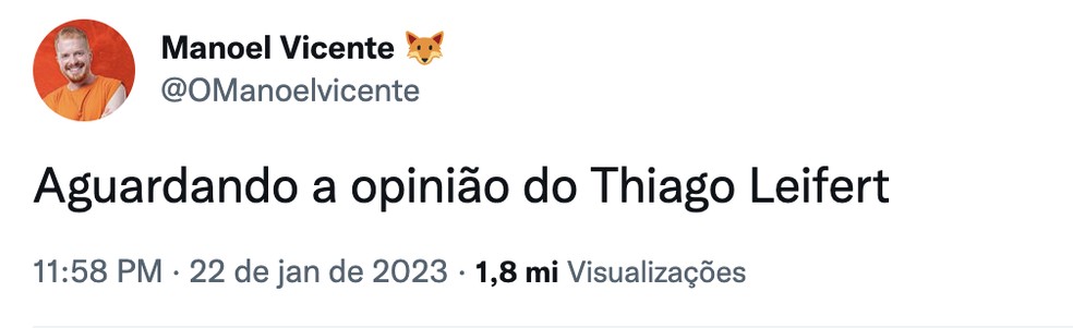 BBB 23: Manoel Vicente, ex-Casa de Vidro, alfineta Tiago Leifert após ...