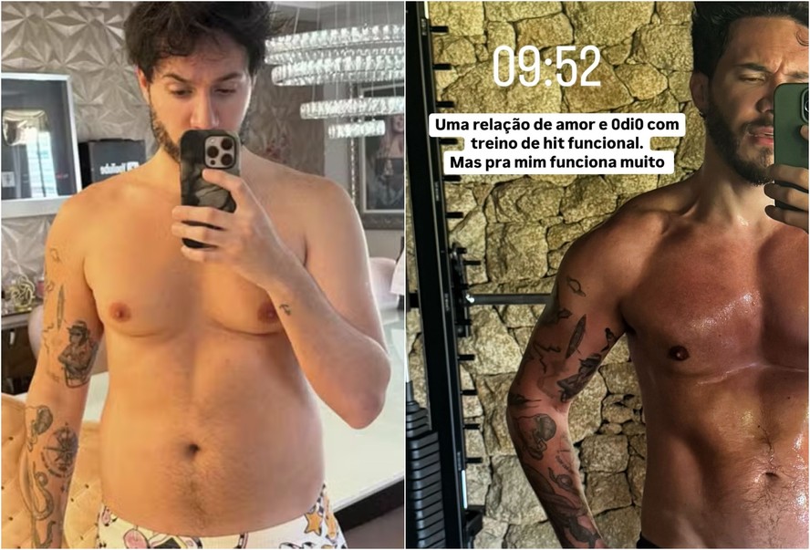Focado, Eliezer mostra novo shape e resultado de peitoral após ginecomastia