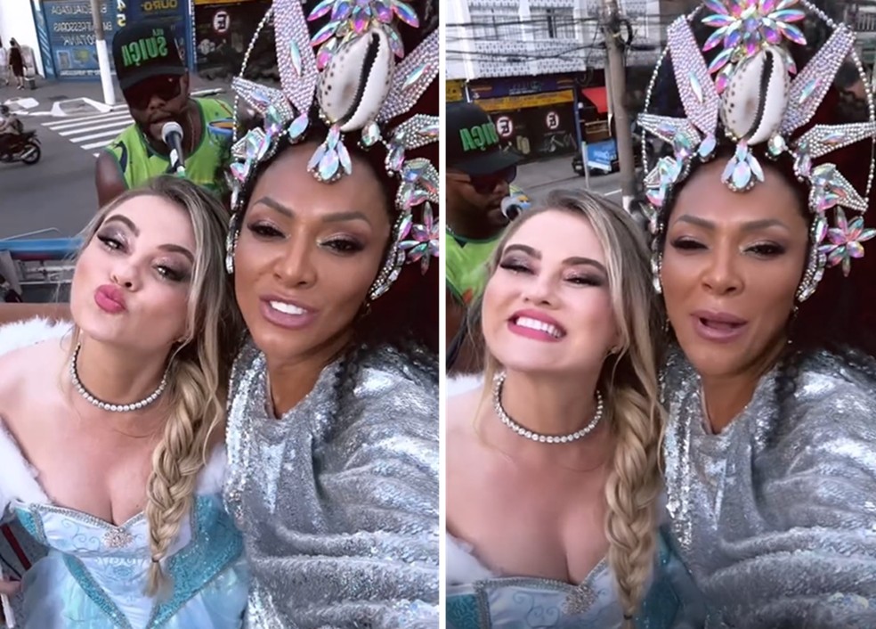 Fantasiada como Elsa de 'Frozen', Ellen Rocche é rainha de bloco em SP ...