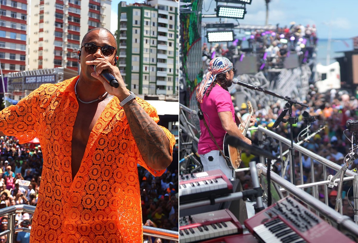 Léo Santana e Bell Marques reúnem multidão para último dia de Carnaval ...