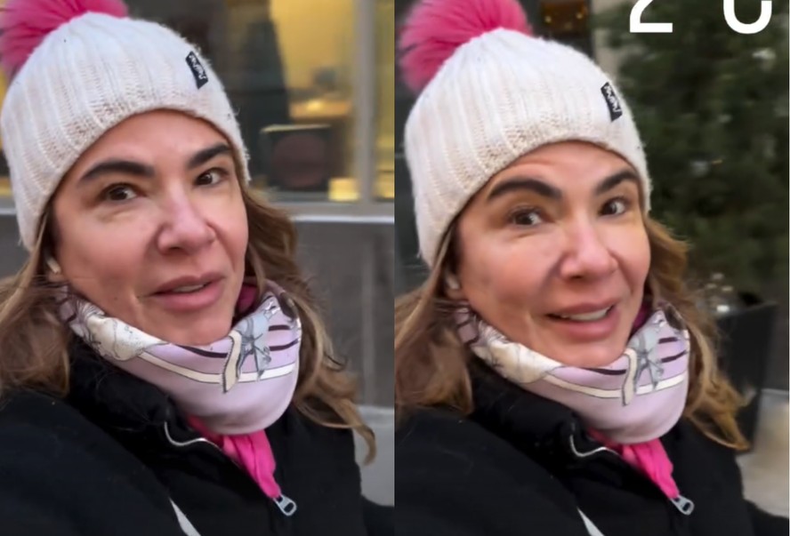 Em NY, Luciana Gimenez se prepara para nevasca que promete ser ...