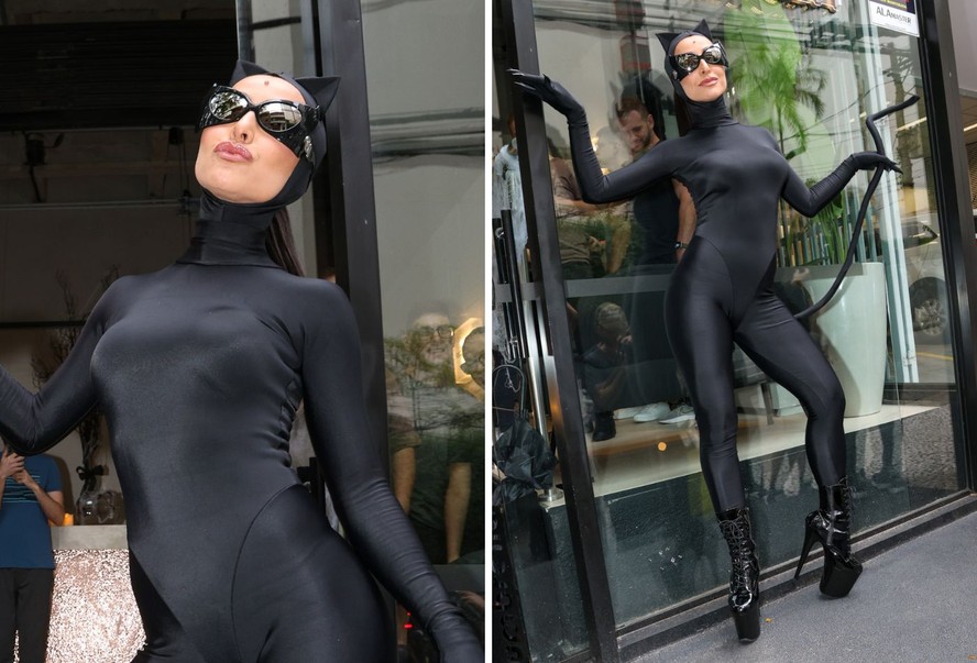 Sabrina Sato surge com macacão 'a vácuo' em fantasia de Mulher-Gato ...