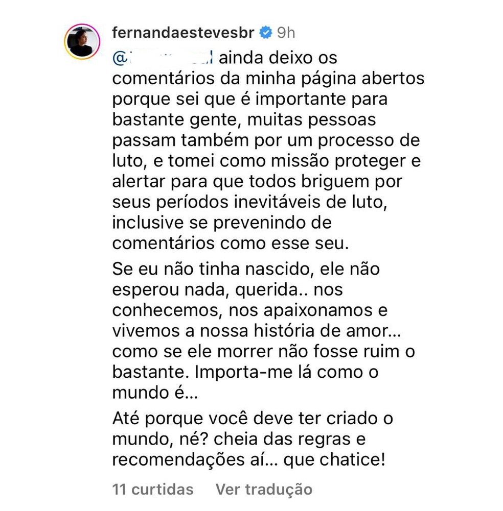 Viúva de Erasmo Carlos reage às críticas ao seu processo de luto: 'Que chatice'