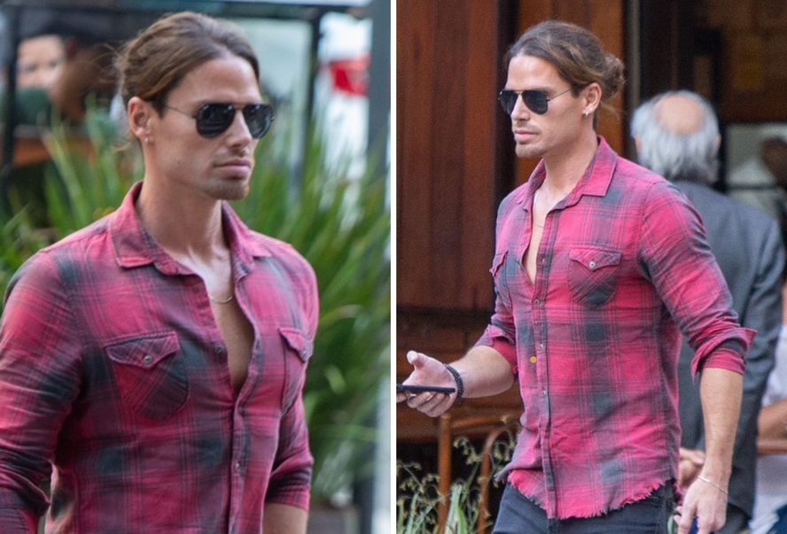 Ex-Malhação, Jônatas Faro é clicado em passeio no Rio de Janeiro; fotos