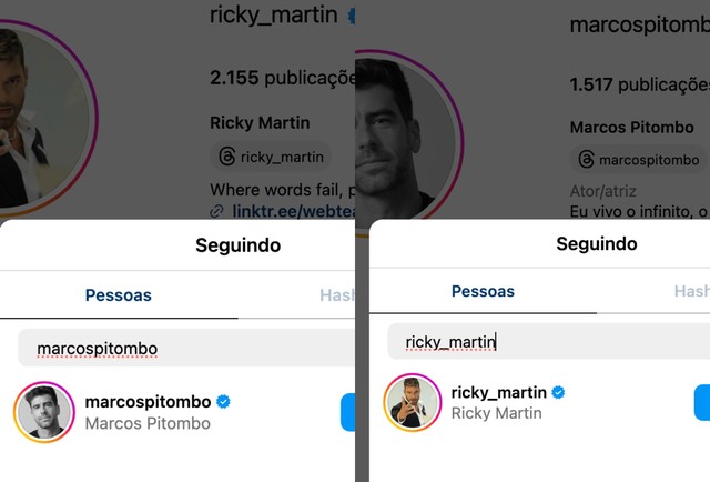 Após follow de Ricky Martin, Marcos Pitombo manda indireta para cantor