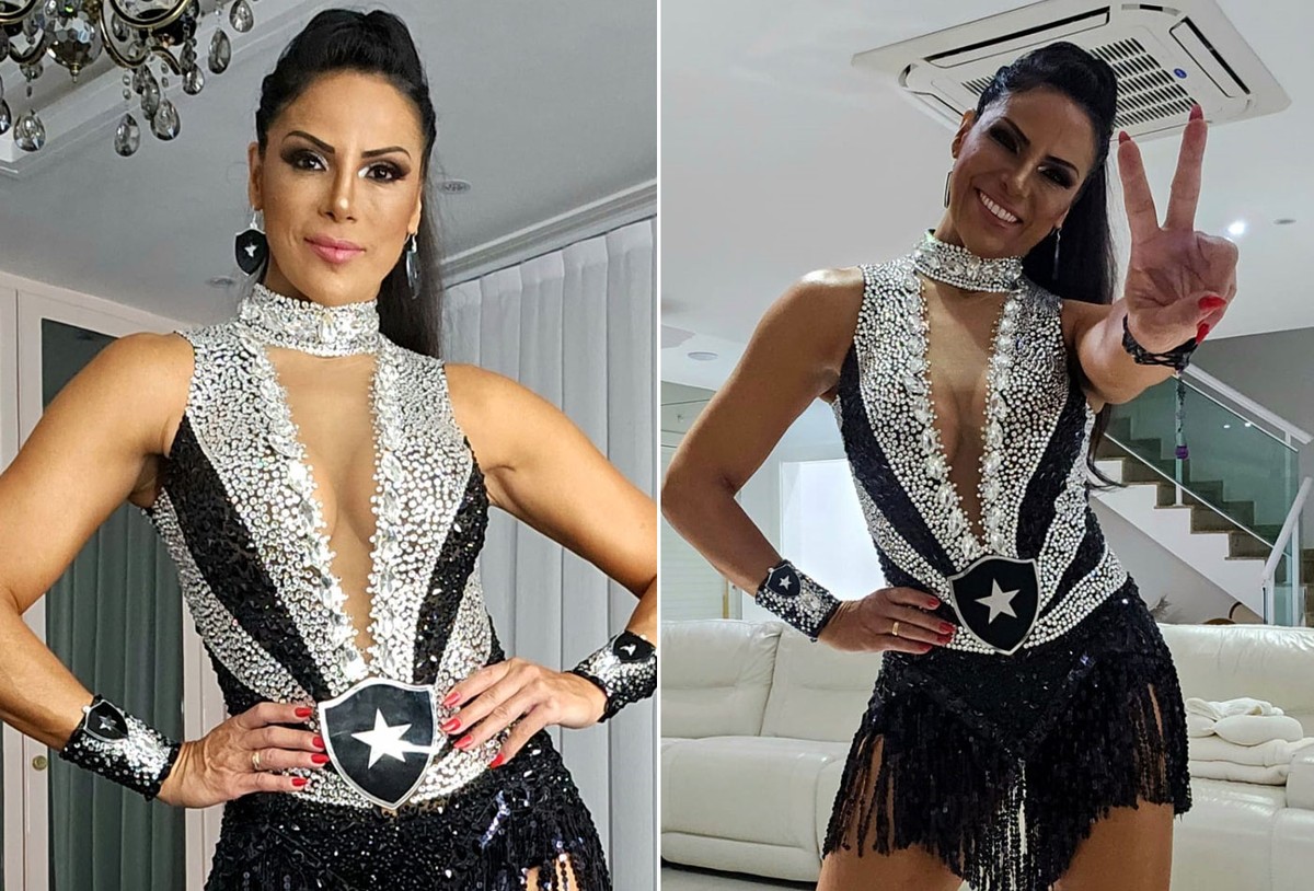 Embalada pelo título do Botafogo na Libertadores, musa da Portela ...
