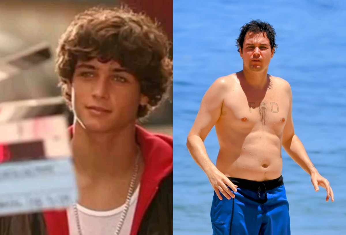 Galã nos anos 2000, Felipe Dylon curte dia de praia no Rio de Janeiro